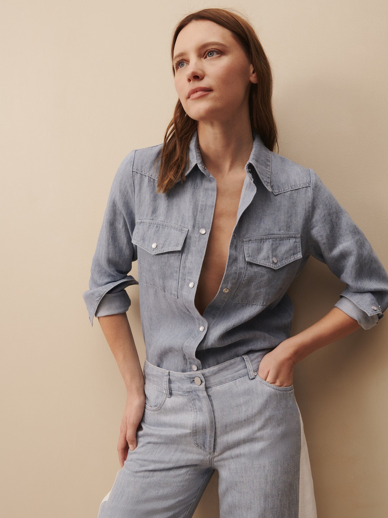 Light Indigo Ranchers Daughter In Hemp Denim Twp