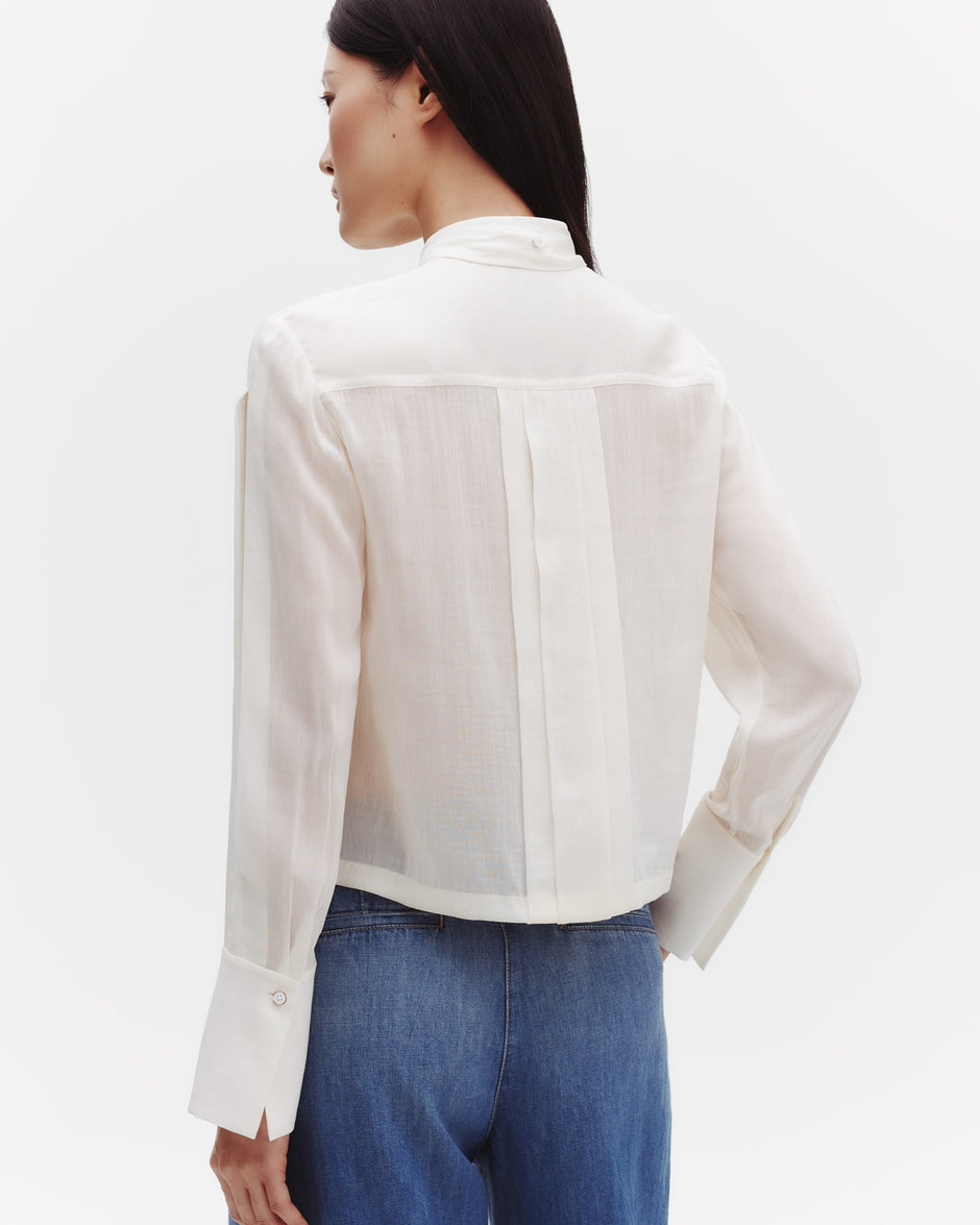 Luxury Women's Sheer Shirts, Blouses & Tops – TWP Clothing