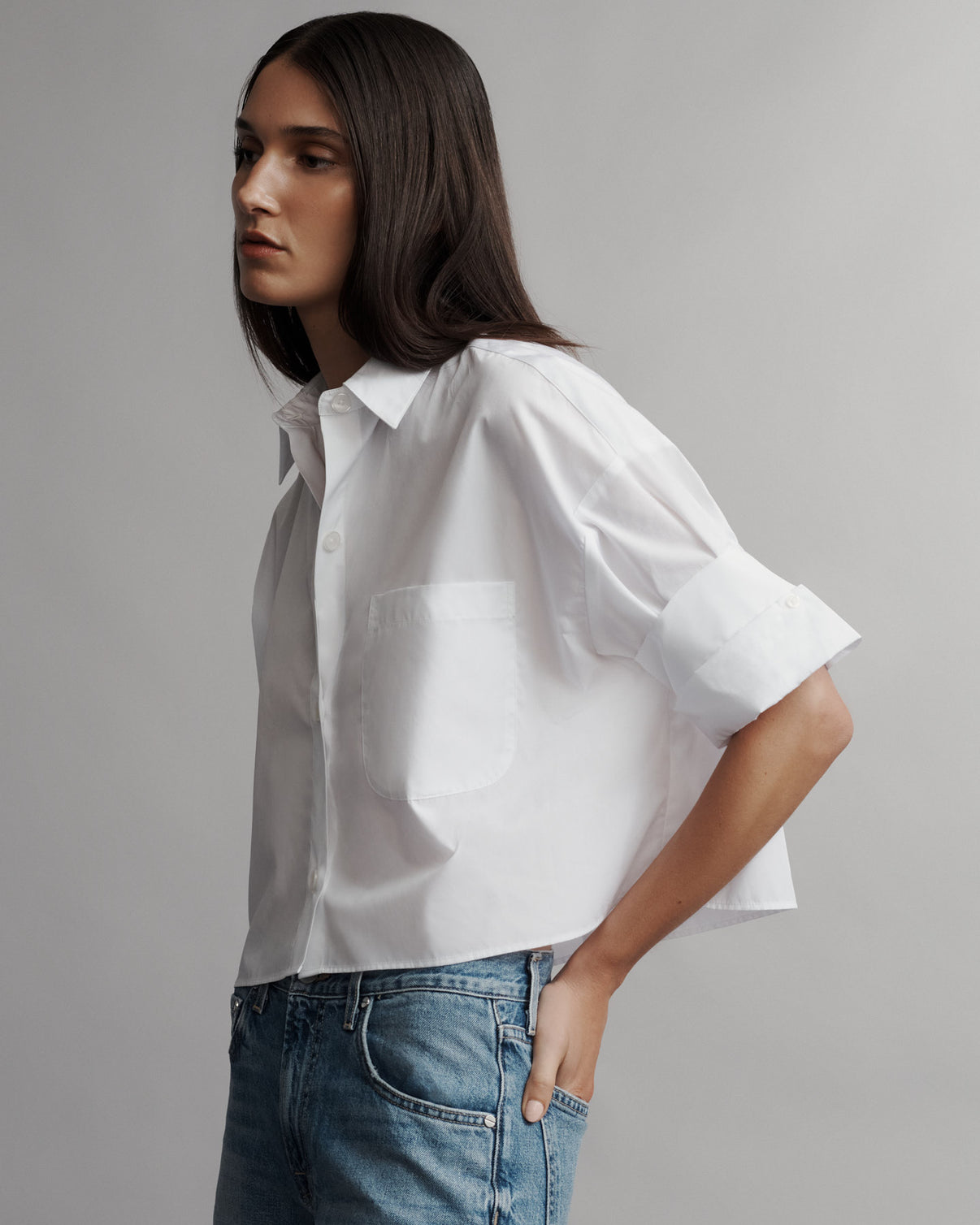 White Next Ex Shirt in Superfine Cotton | TWP