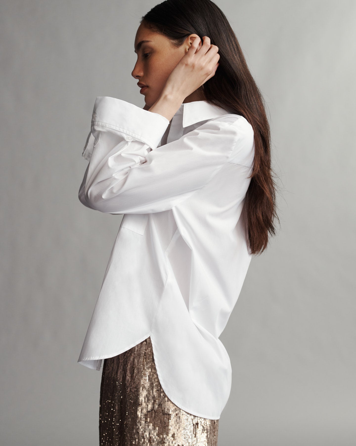 White Boyfriend Shirt in Superfine Cotton | TWP