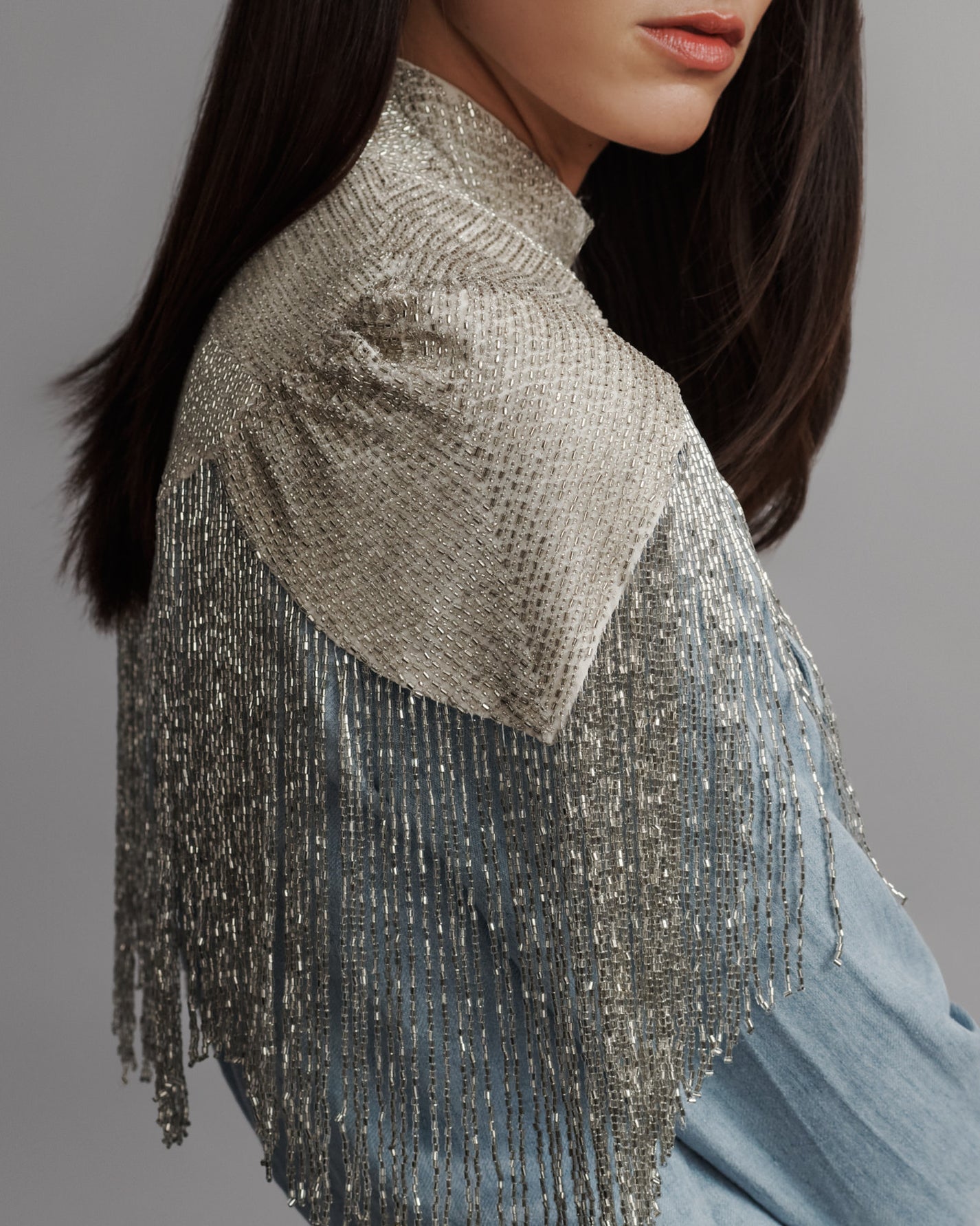 Ivory Beaded Topper | TWP