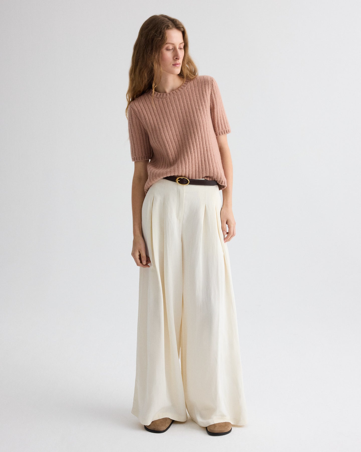 Brush Float Stitch Audrey Sweater in Italian Cashmere | TWP