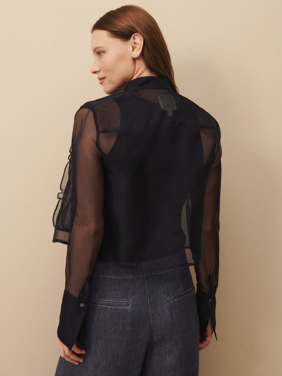 Luxury Women's Sheer Shirts & Tops – TWP Clothing